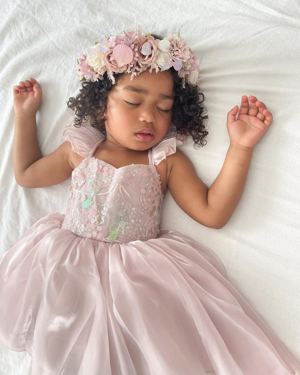 Oceania Pink Girls Flower Crown – Arabella & Rose