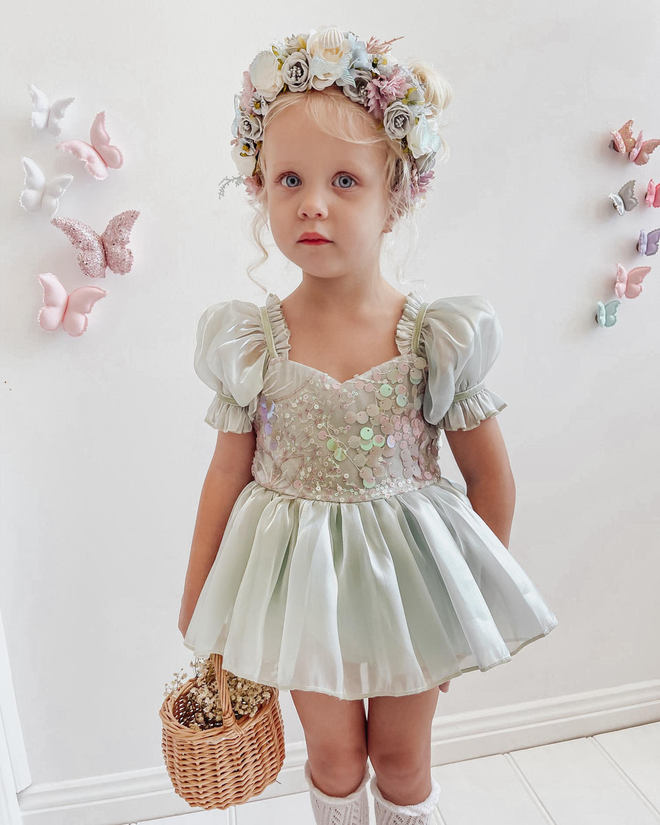 Oceania Blue Girls Flower Crown – Arabella & Rose
